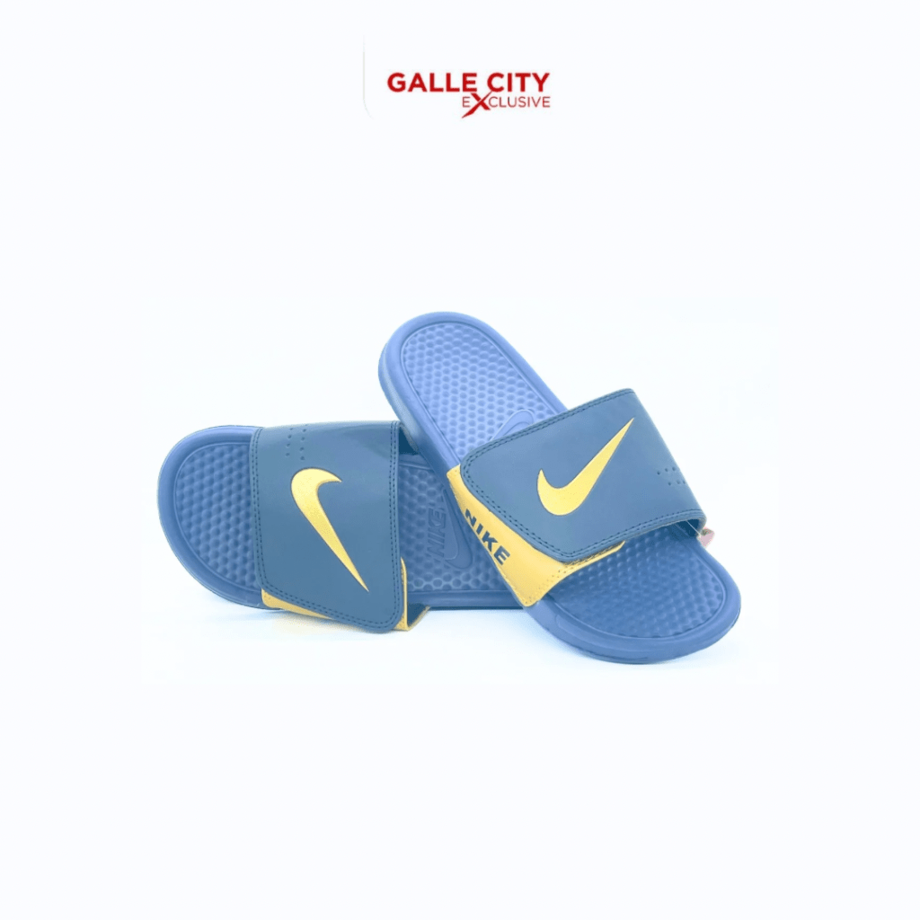 Nike men’s Slides – blue and yellow – Galle City